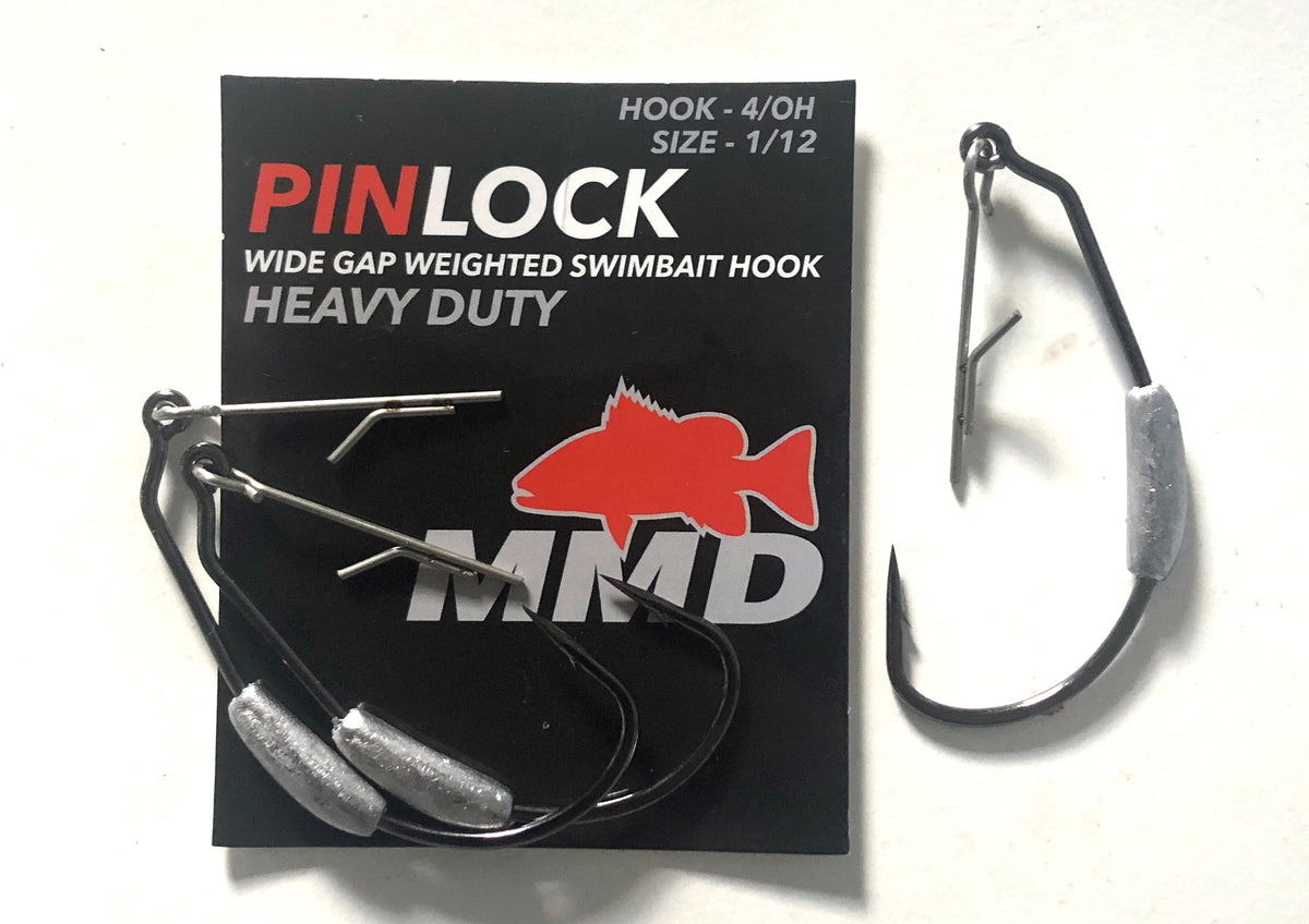 Pinlock Weedless Hook 4/0 - 1/12oz – Mick Molnar Designs